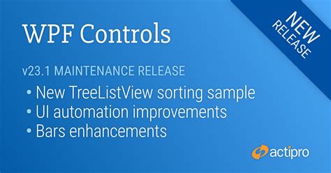 wpf controls v23 1 1 maintenance release the actipro blog