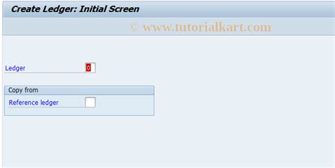 CXL1 SAP Tcode Create Ledger CXL1 SAP Tcode Create Ledger