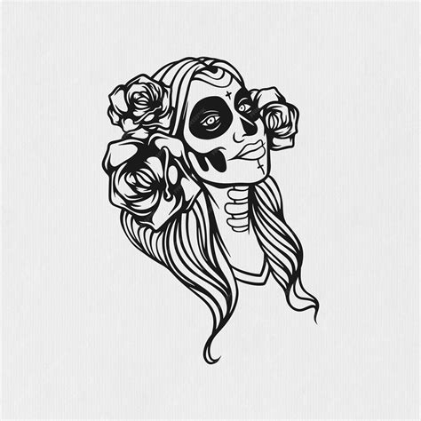Dia De Los Muertos Flowers Drawings