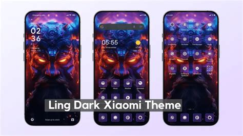 Ling Dark Hyperos Theme For Xiaomi With Anime Dark Mode Hyperos Themes