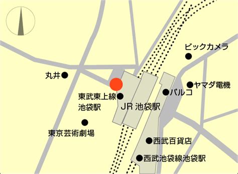 東武ホープセンター1号店地図 宝くじ売り場案内 池袋東武ホープセンター1号店・2号店・平和台店