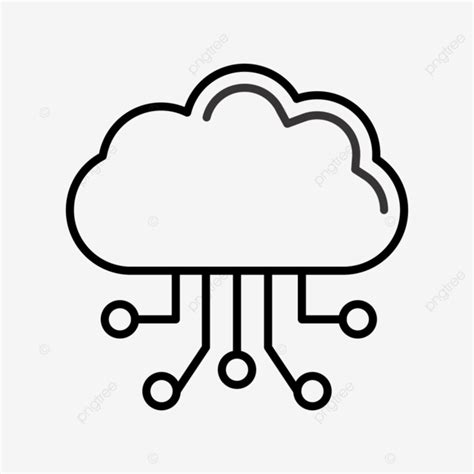 Cloud Computing Line Icon Cloud Computing Cloud Computing Png And