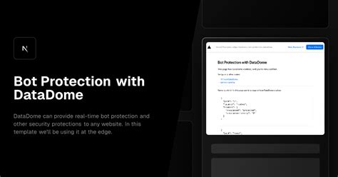 Bot Protection With Datadome