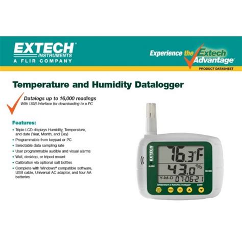Extech 42280 Temperature And Humidity Datalogger