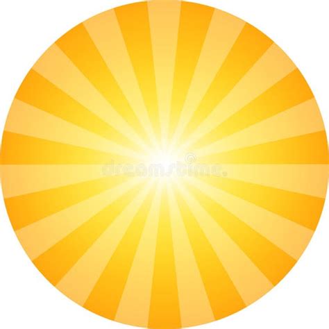 Sun Background In Circle Shape Stock Vector Illustration Of Design