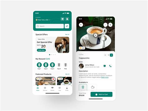 Coffee Shop Mobile App Uiux Design Figma 2 Images Behance