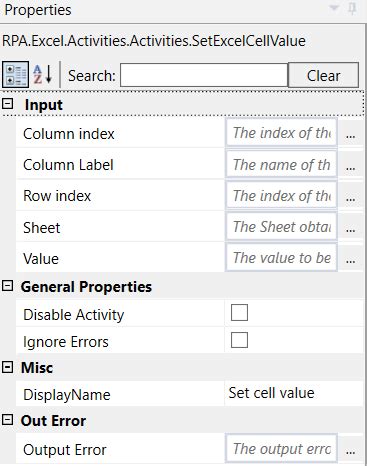 Set Cell Value Rinkt Documentation