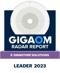 GigaOM Radar Report For E Signature Software Zoho Sign