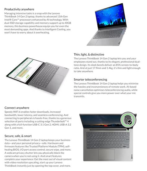 Lenovo Thinkbook In FHD I G GB SSD GB RAM W P Laptop