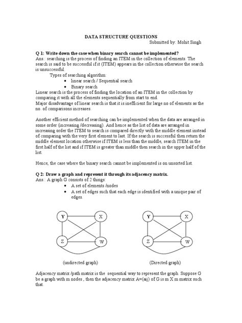 Data Structure Questions Pdf Mathematical Relations Graph Theory