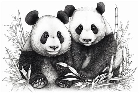 50 Wildlife Pandas Colouring Pages For Adults Amazing Patterns For Stress Relief Digital