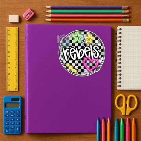Rebels Mascot Sticker Mascot Sticker Die Cut Rebel Sticker