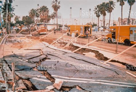Old Photo Of The 1994 Northridge Earthquake In Los Angeles California