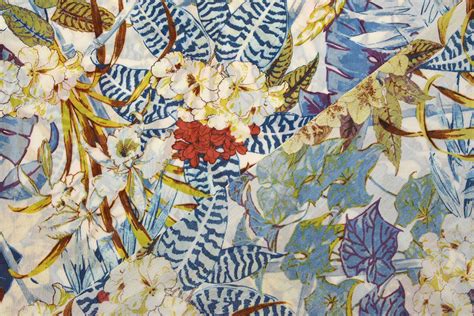 Chiffon Makhasi Blue Boelens Modestoffen