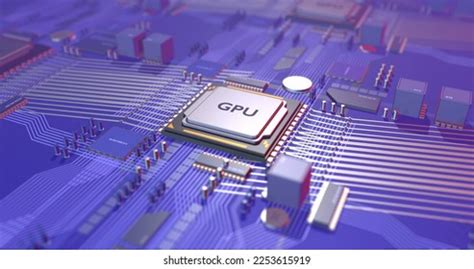 Graphical Processor Unit Gpu Analyzing Artificial Stock Illustration Shutterstock