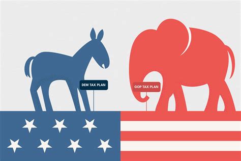 Download Republican Versus Democratic Tax Plan Wallpaper