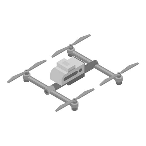 Premium Vector Metal Drone Icon Isometric Of Metal Drone Vector Icon For Web Design Isolated