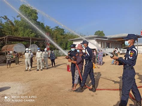 ကွမ်းခြံကုန်းမြို့နယ် မီးသတ်ဦးစီးဌာနမှ မီးဘေးကာကွယ်ရေး အသိပညာပေးဟောပ