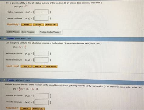 Solved Use A Graphing Utility To Find All Relative Extrema