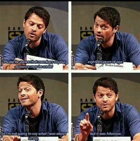Pin By Sara F On Supernatural Supernatural Funny Misha Collins