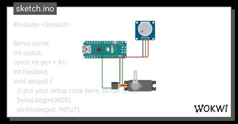 Servo Dengan Parameter Wokwi Esp32 Stm32 Arduino Simulator