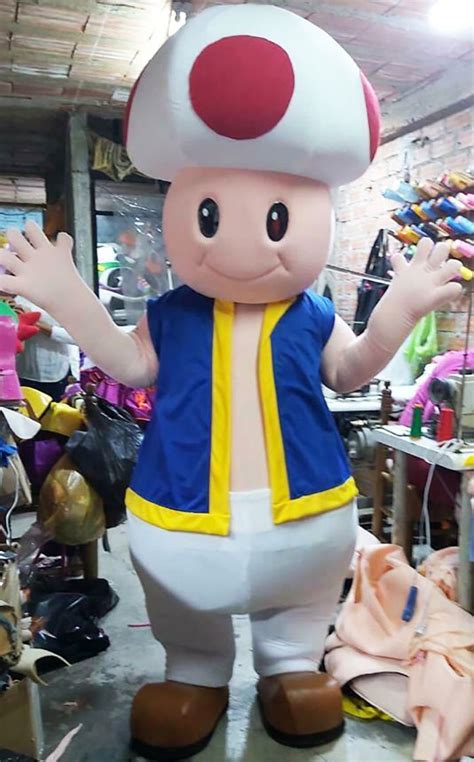 Mario Bros Toad Mascot Costume Adult Toad Costume For Sale Etsy