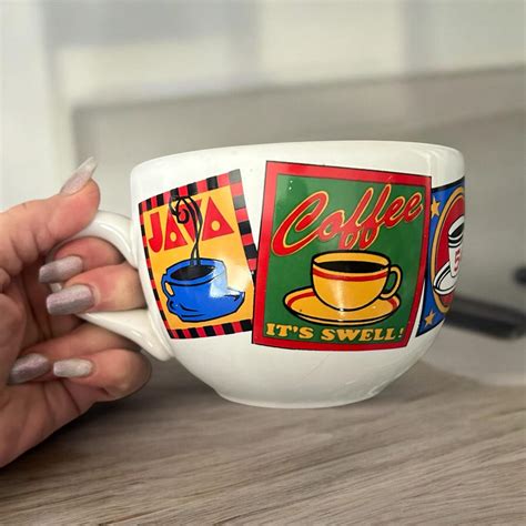 Retro Java 24 Oz Coffee Mug Riviera Van Beers By Signature Stoneware