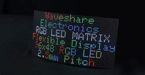 Buy RGB Full Color LED Matrix Panel Mm Pitch X Pixels Bendable Flexible PCB Online In