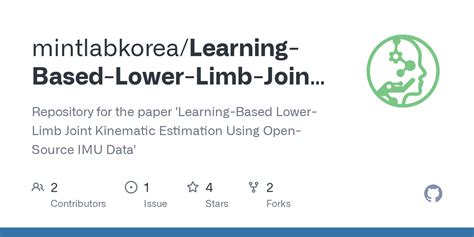 Issues · Mintlabkorea Learning Based Lower Limb Joint Kinematic Estimation Using Open Source Imu