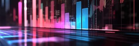 Abstract Digital Data Visualization With Glowing Lines Premium Ai