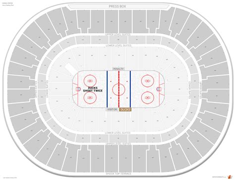 Honda Center Seating Chart Hockey