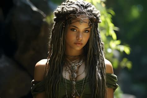 Free Photo Fantasy Jungle Girl Character