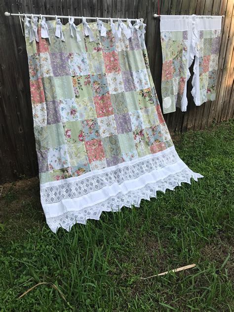 Patchwork Curtains For A Shabby Chic Home