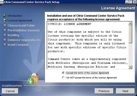 Upgrade Citrix Command Center