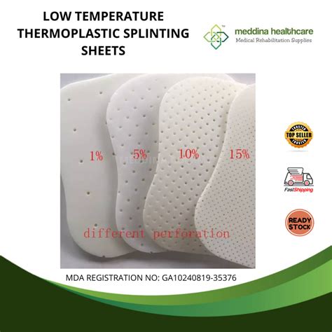Low Temperature Thermoplastic Splinting Sheets Mhe Medical Supplies