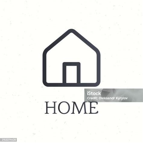선형 홈 아이콘 윤곽선 집 아이콘입니다 거주지 기호입니다 스톡 벡터 일러스트 레이 션은 흰색 배경에 고립되어 있습니다 0명에 대한 스톡 벡터 아트 및 기타 이미지 Istock
