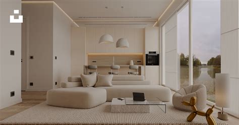 Una Sala De Estar Moderna Con Un Gran Ventanal Foto Imagen Gratuita