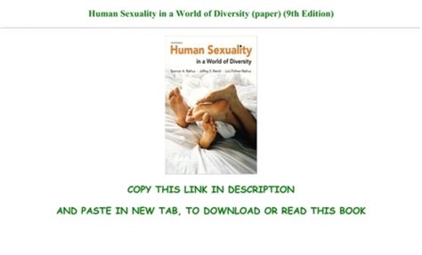 Download Human Sexuality In A World Of Diversity Paper 9th Edition
