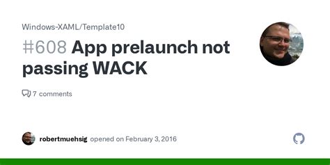 App Prelaunch Not Passing WACK Issue 608 Windows XAML Template10 GitHub