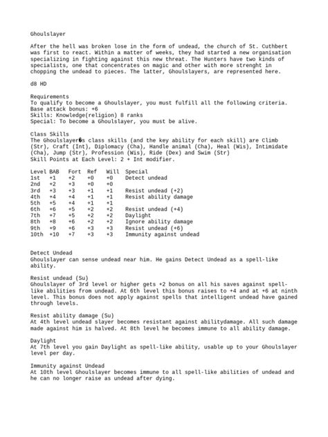 Ghoulslayer Prc Pdf