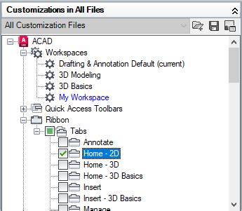 To Customize Workspaces