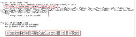 fatal sequence error message on 6890n 5975 array index 2 out of bounds forum gc ms