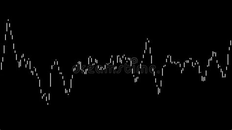 Audio Waveform Equalizer On Black Background Music Or Sound Wave