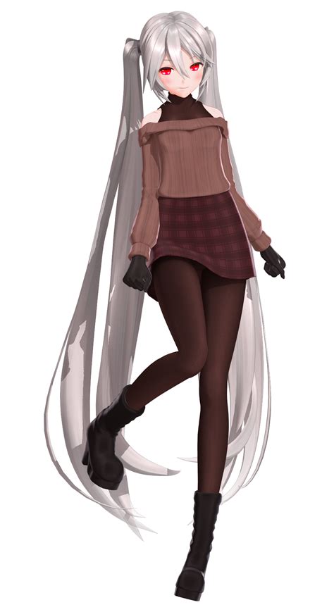 Mmd Model Dl Yyb Plaid Miku By Paprika1423 On Deviantart