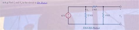Solved 264 Find I1 And V0 In The Circuit In Eig P264