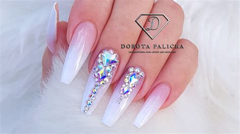 How To Apply Crystals On Nails Tutorial On Swarovski Crystals