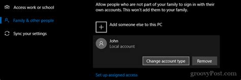 Create And Manage User Accounts And Privileges In Windows 10