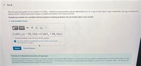 Solved Write The Balanced Equation For The Tydration Of Chegg Com