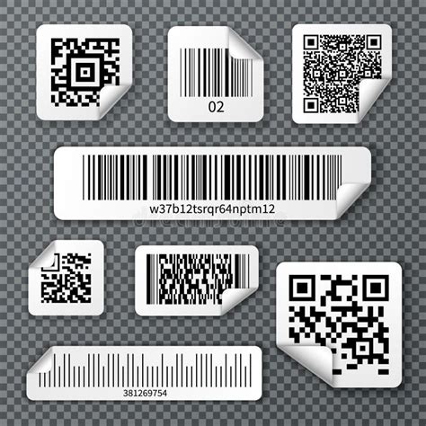 A Set Of Bar Codes Linear Barcodes Vector Illustration Stock Vector