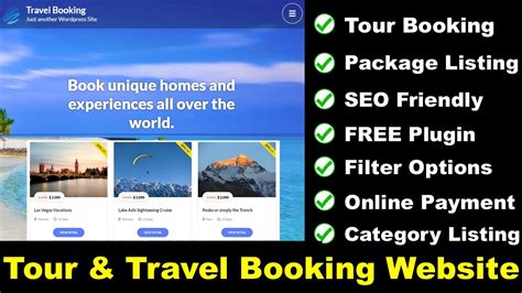How To Make Tours Travels And Hotel Booking Website With Wordpress